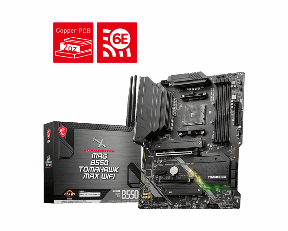 MSI MAG B550 TOMAHAWK MAX WIFI - ATX - Socket AM4 - AMD B550 | SWW.nl